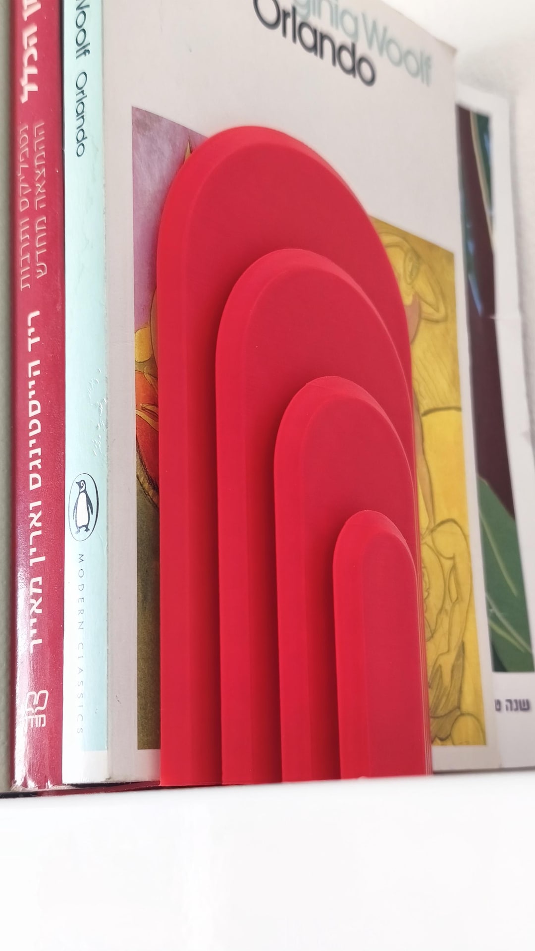 Minimal Arch Bookend V2 Modern Shelf Organizer - Etsy