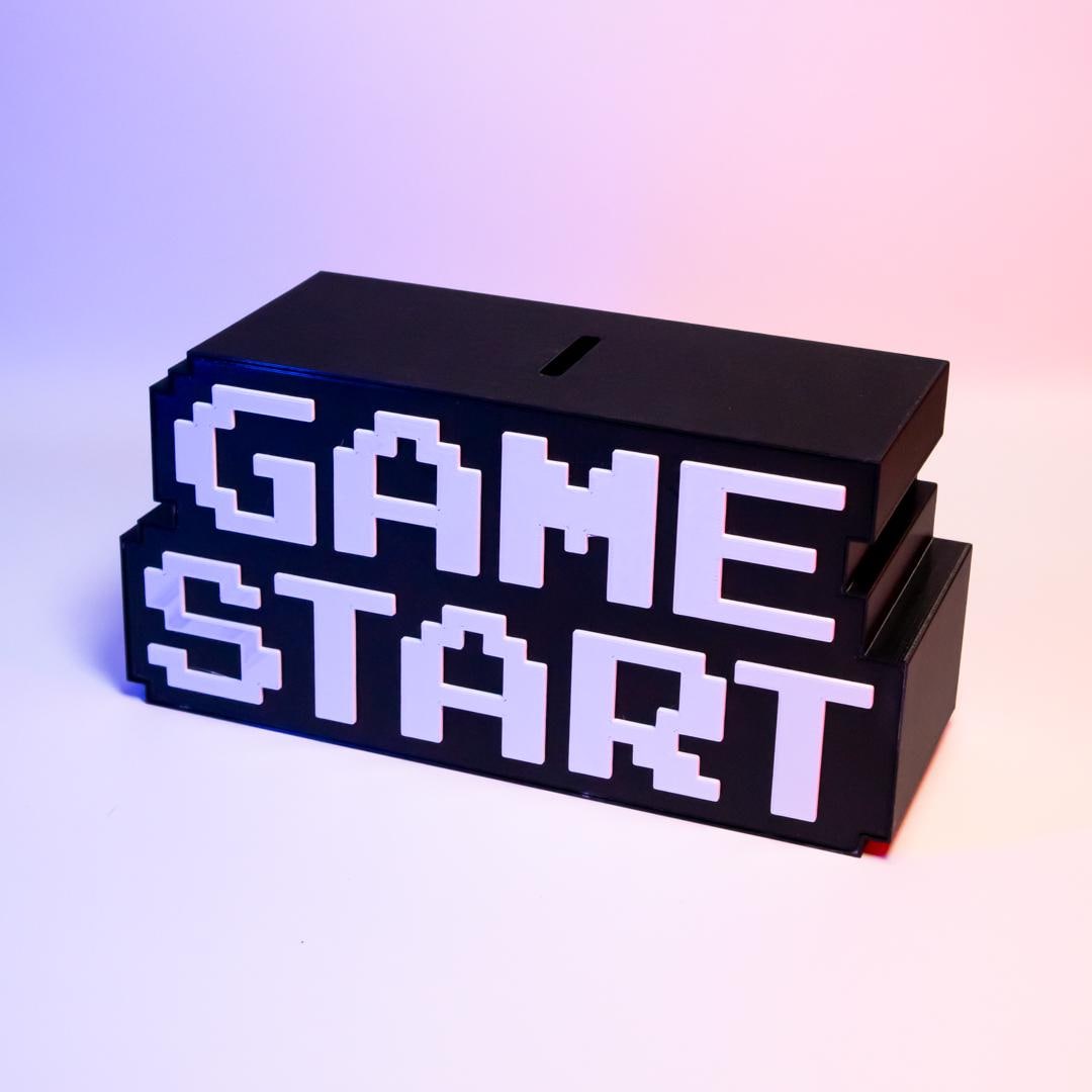 Game Start Piggy Bank Retro Gaming-themed Savings Bank Fun Desk Decor ...