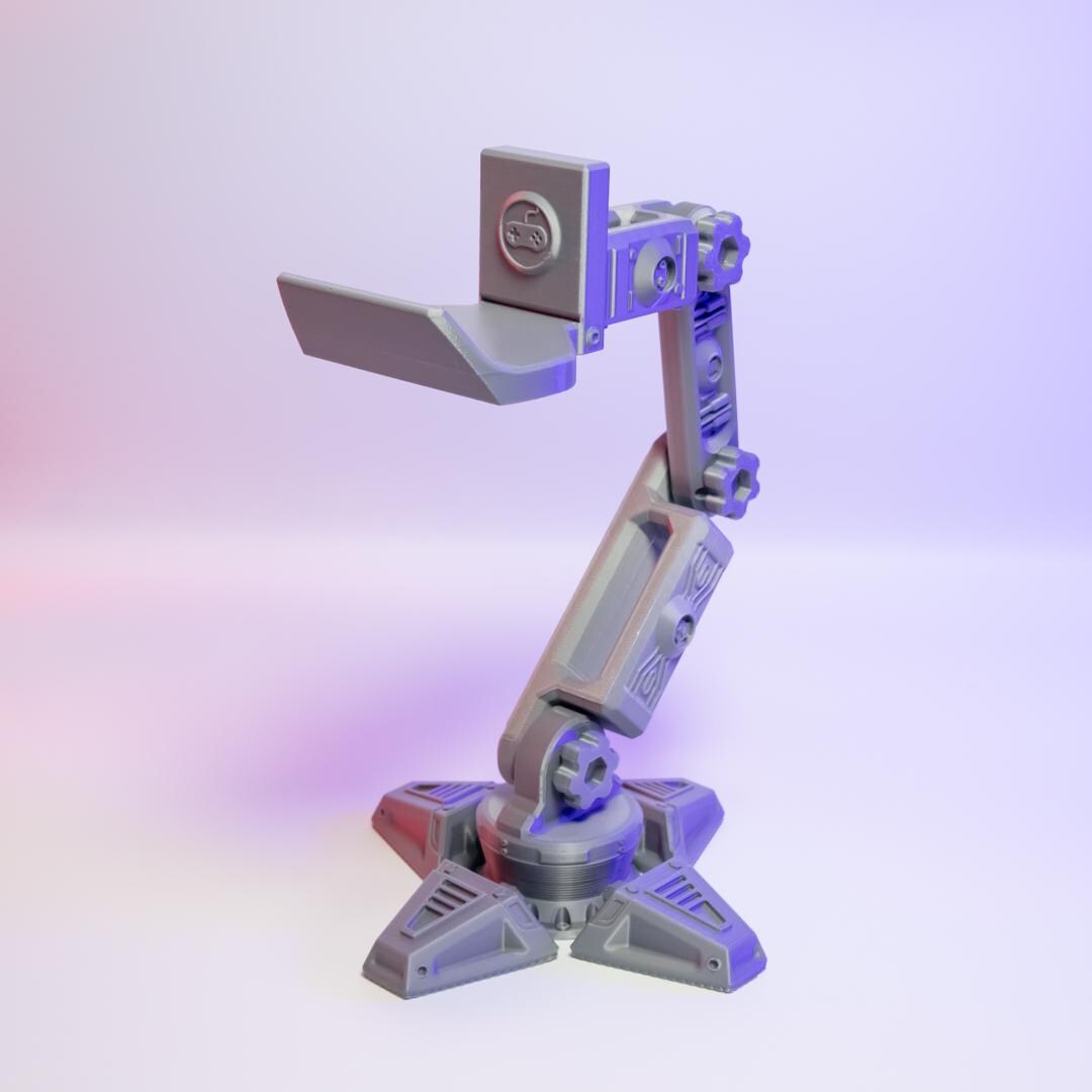 Roboarm Gaming Controller Holder Futuristic Desk Accessory Unique Gamer ...