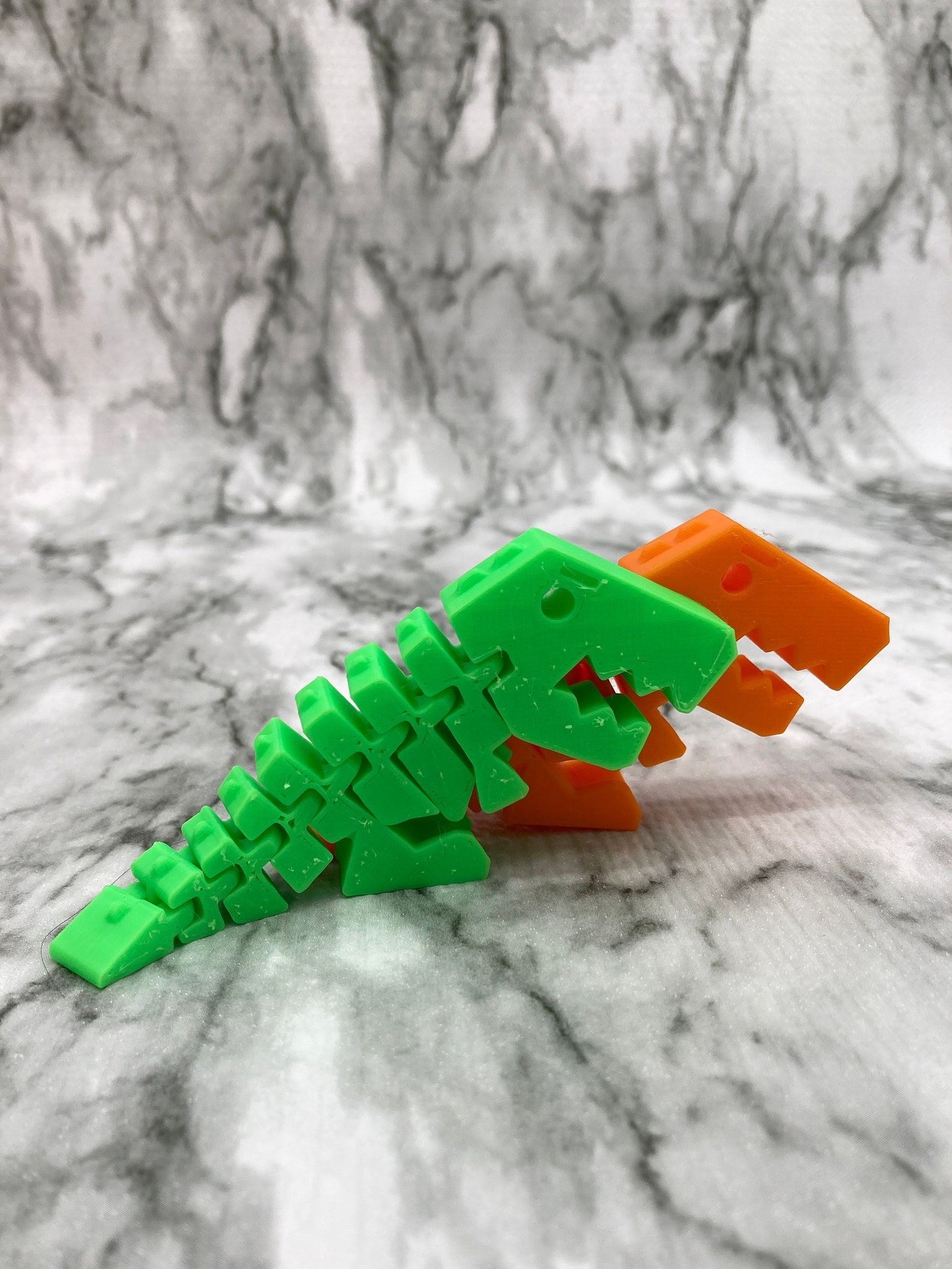 STL Files Flexi Rex With Stronger Links 3D Printable Flexible Dinosaur ...