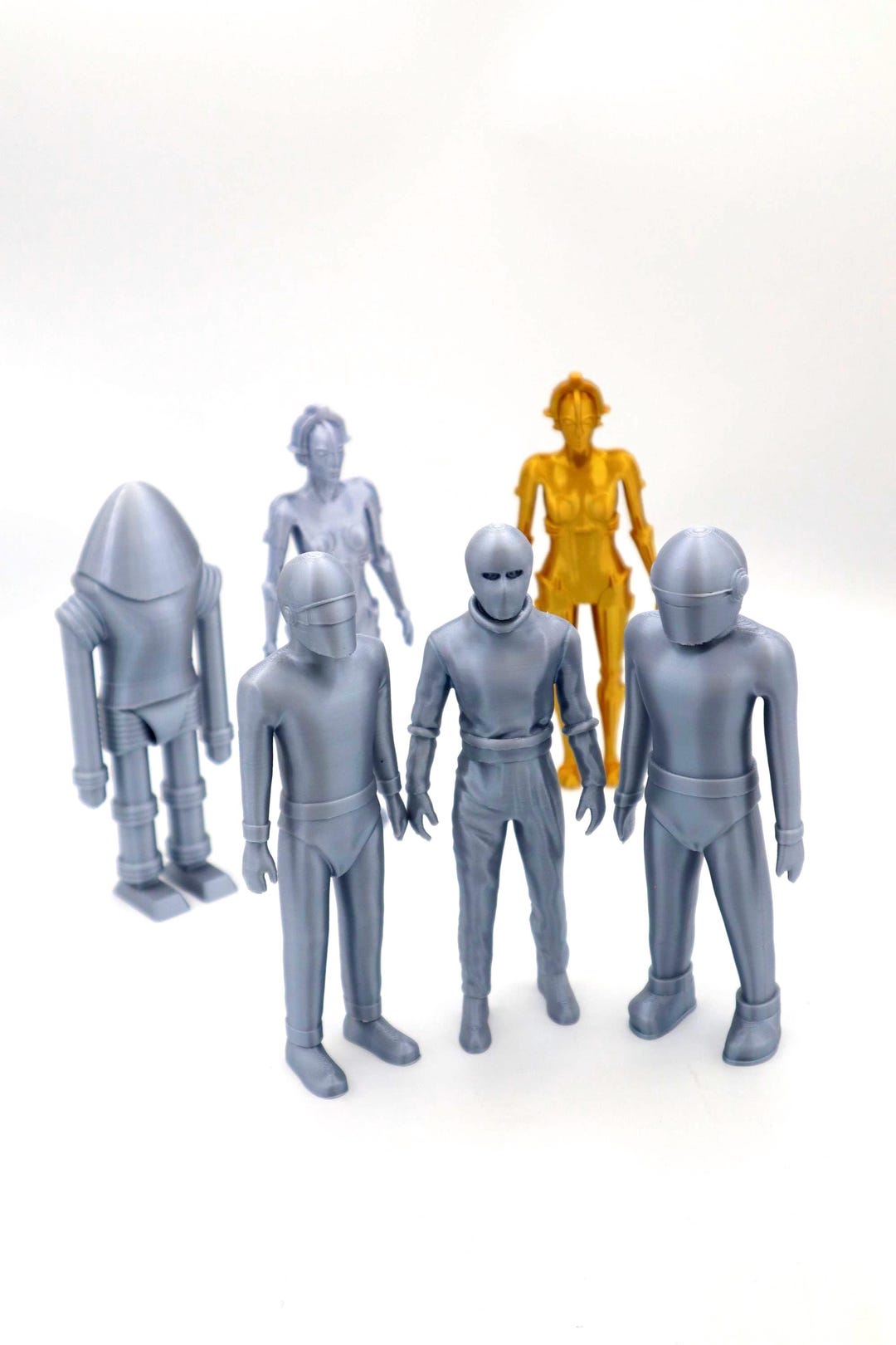 Gort Klaatu Sci-fi Figure Pack Collectible Set Futuristic Characters ...