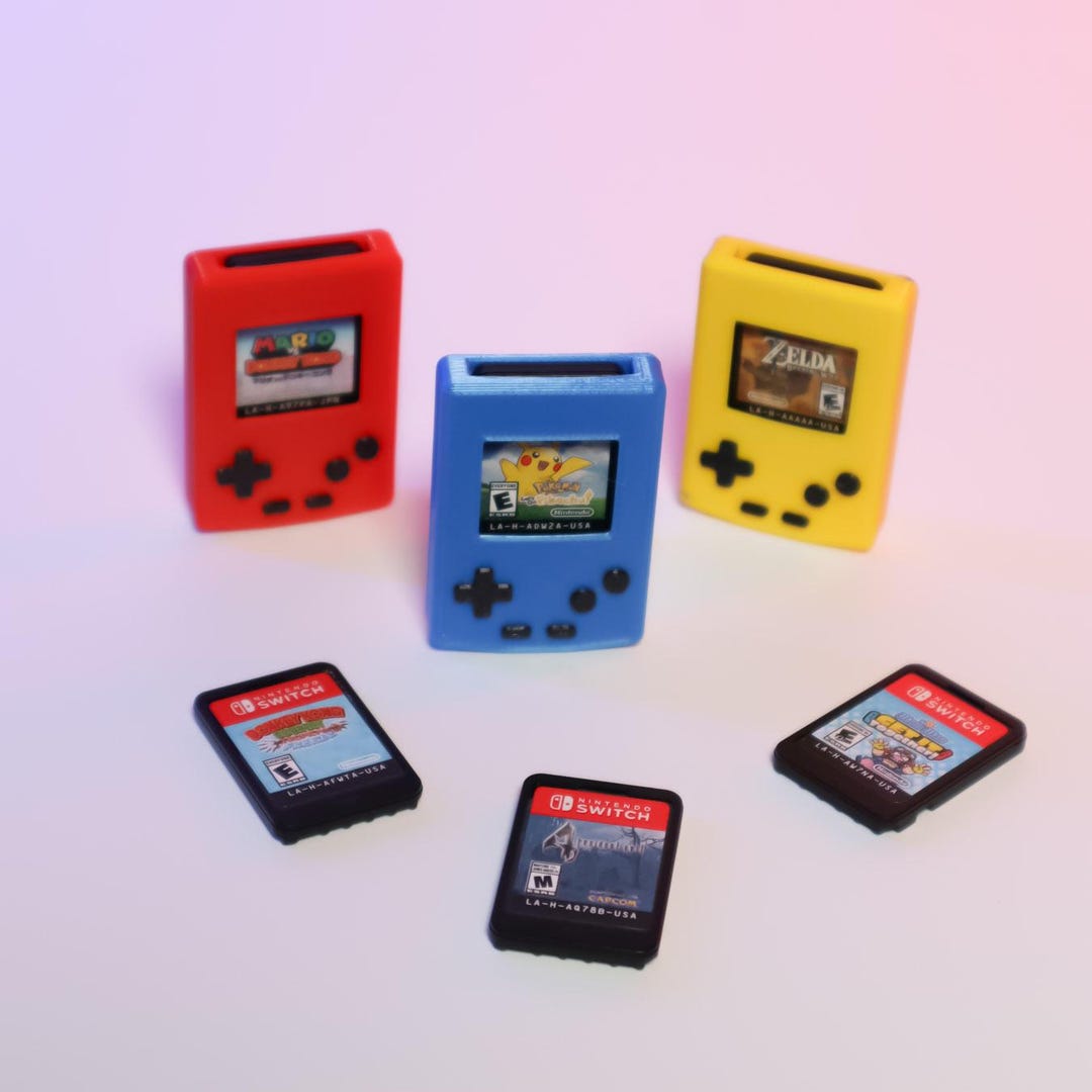 Mini Gameboy Case for Switch Game Cartridge Retro Game Storage Fun ...