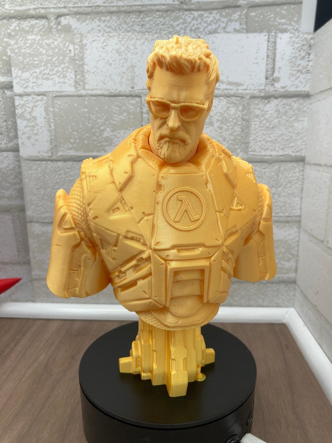 Gordon Freeman Bust Detailed 3D Printed Half-life Decor High Quality ...