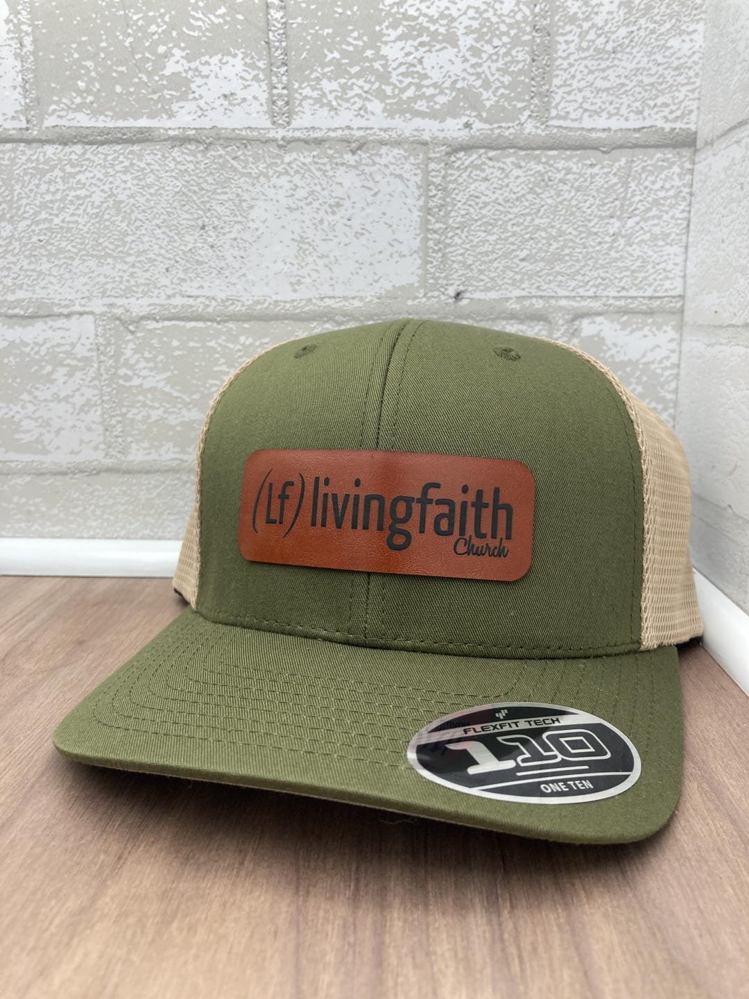 Custom Leather Patch Trucker Hats Laser Engraved Logo Personalized Hats ...