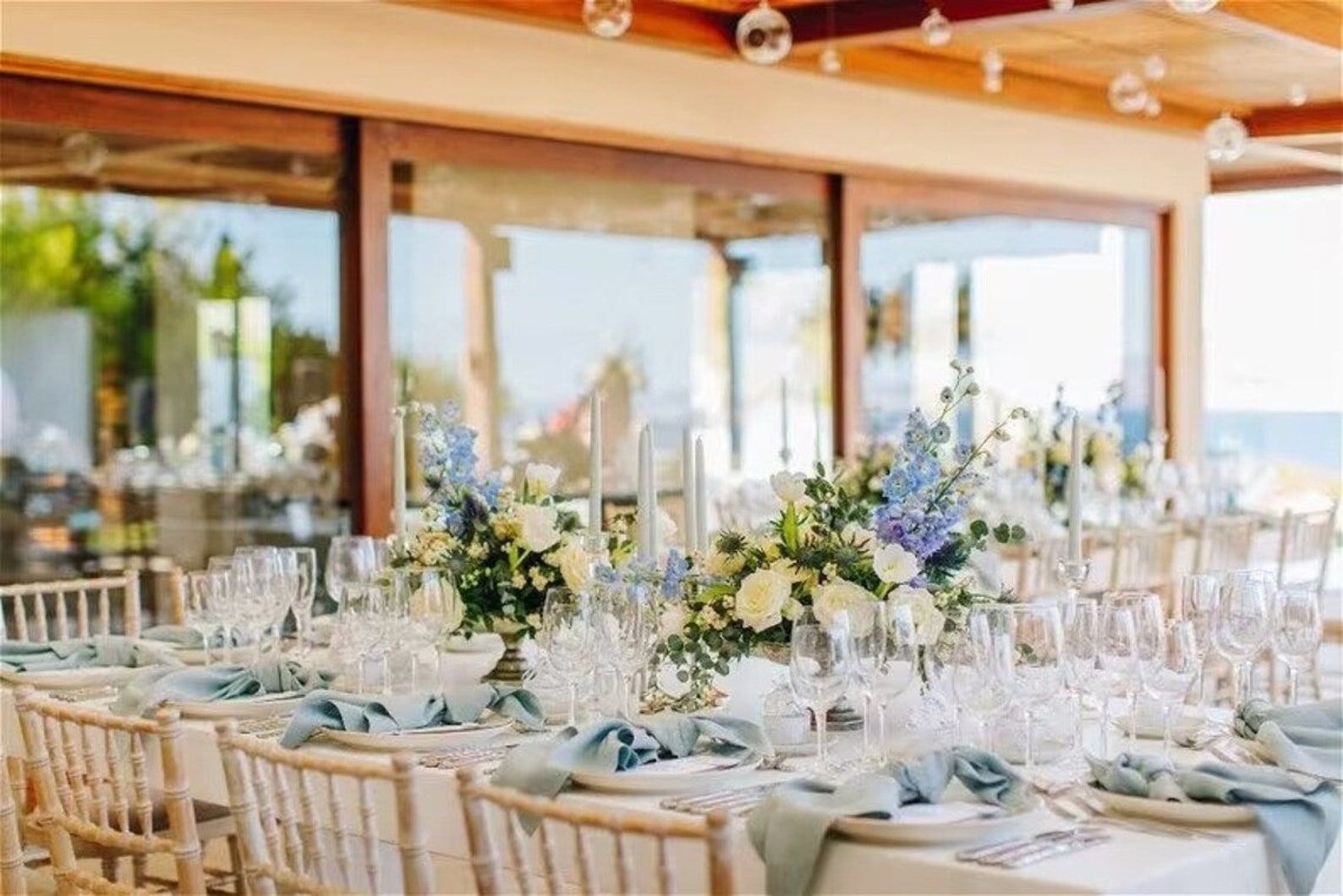 100 Pack- Sky Blue Napkin, 100% Pure Cotton Napkins, Dinner Napkins ...