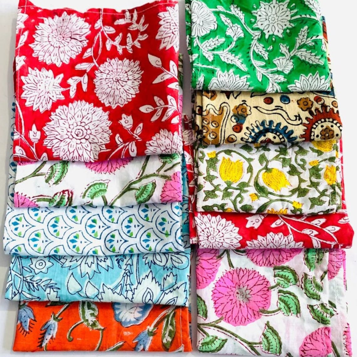 100 Pack of Assorted Napkins, Bohemian Napkin, Mix and Match Block ...