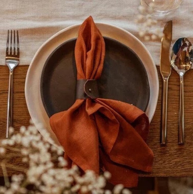 150 Pack Terracotta Napkin, Cotton Napkins, Handmade Napkin, Terracotta ...