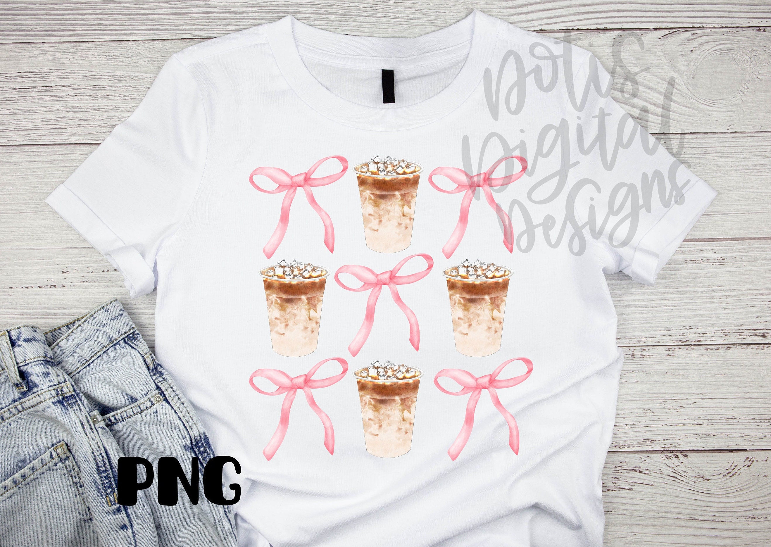 Iced Coffee Bow PNG, Iced Coffee PNG, Iced Coffee, Bow Trend PNG ...