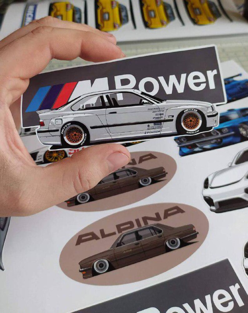 Waterproof Sticker Pack – M3 E30 E36 E46 E34 Touring Decals, M Power ...