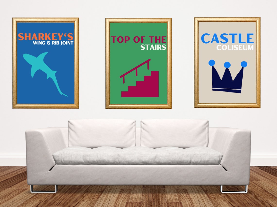 Virginia Tech Gallery Wall Travel Print Set of 6 Blacksburg - Etsy