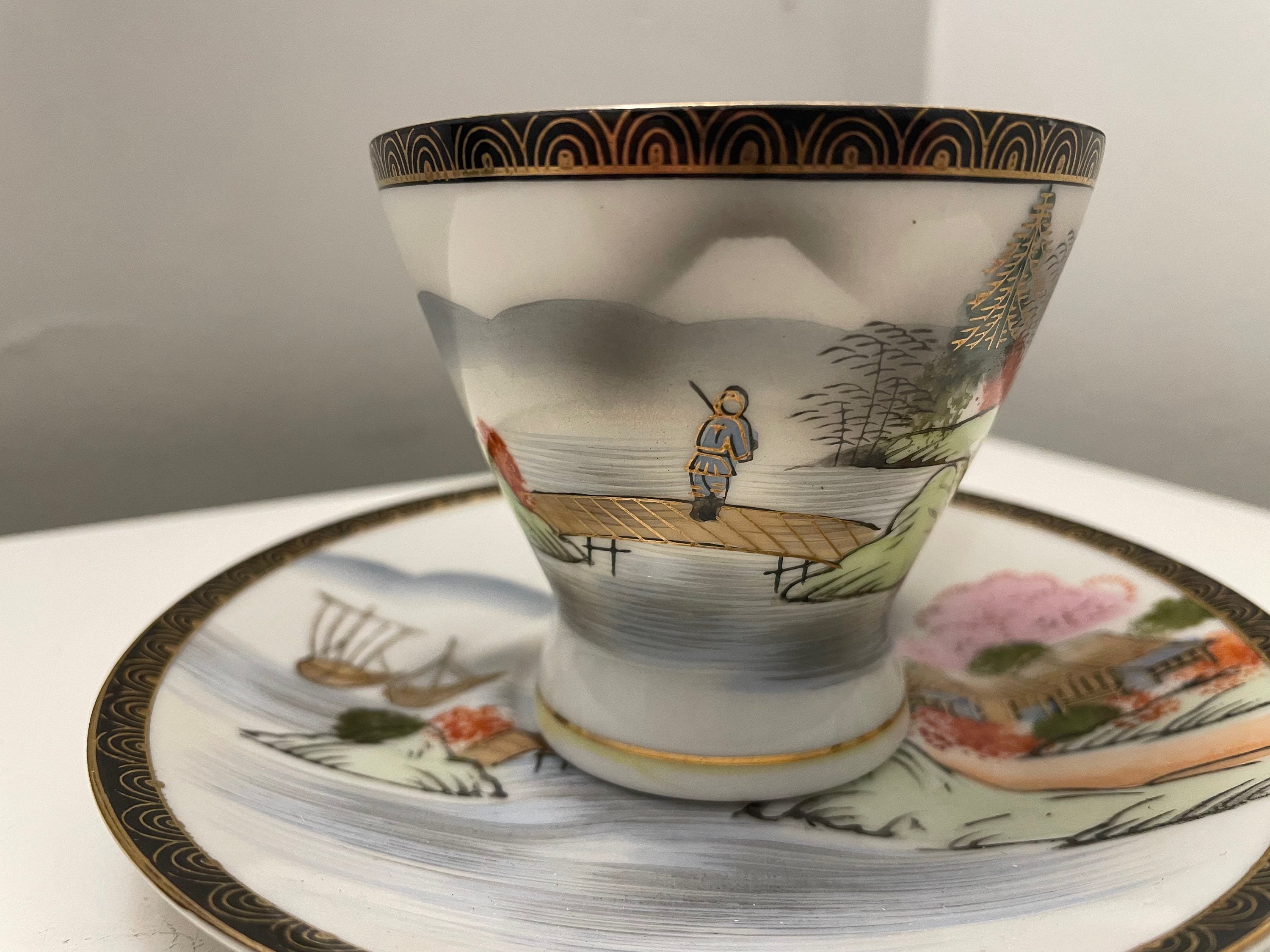 Vintage Japanese Cup and Saucer - Etsy