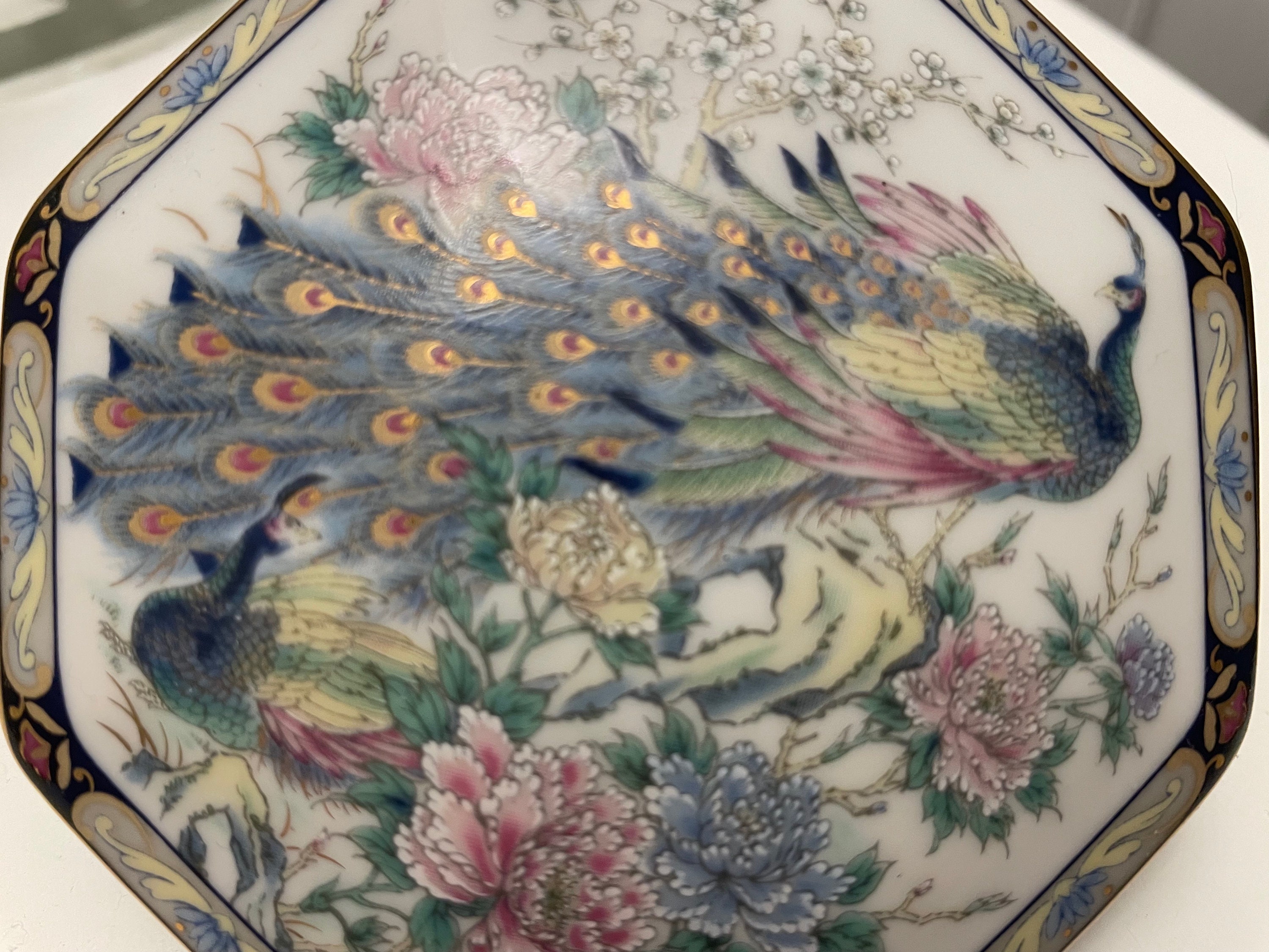 Asahi Trinket Box With Peacock - Etsy