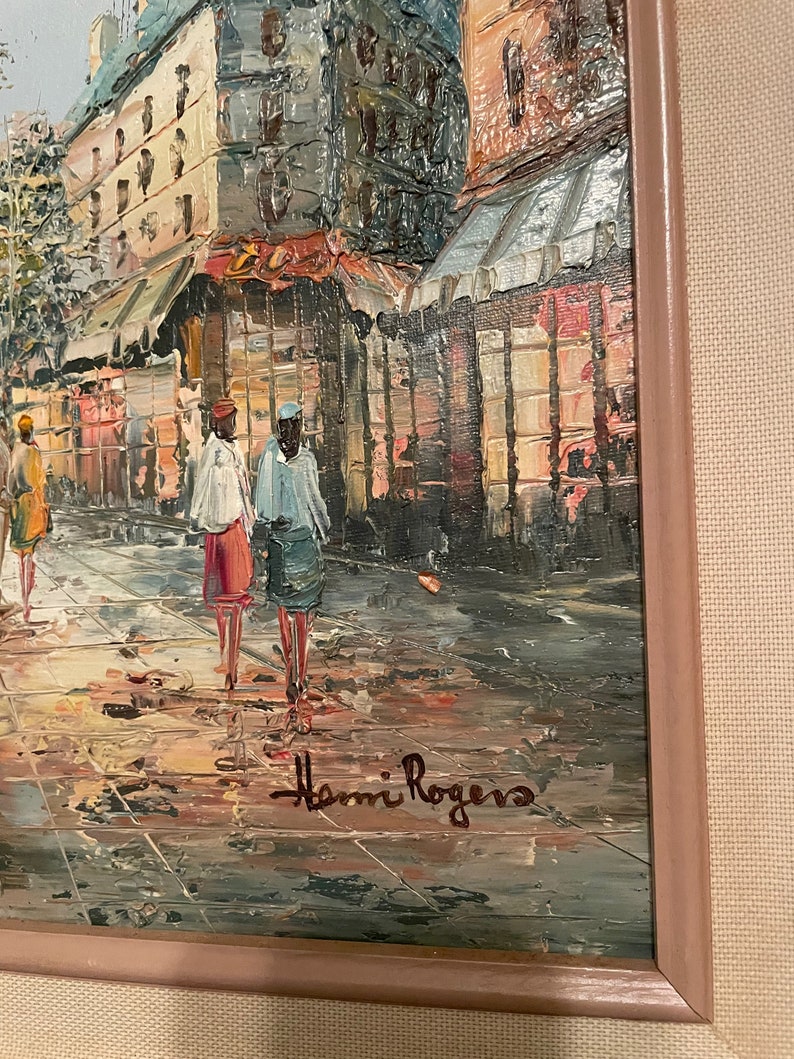 Henri Rogers. Oil on Canvas: Street Scene - Etsy
