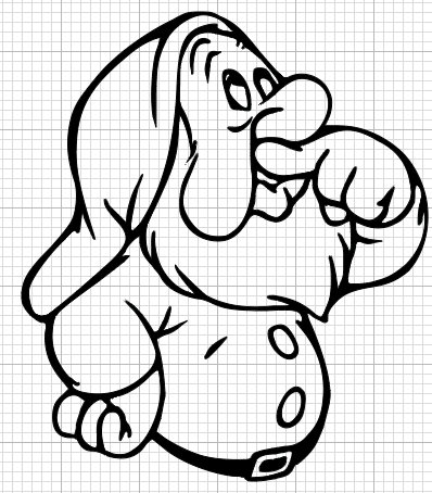 Dopey and the 7 Dwarves Window Decals - Etsy