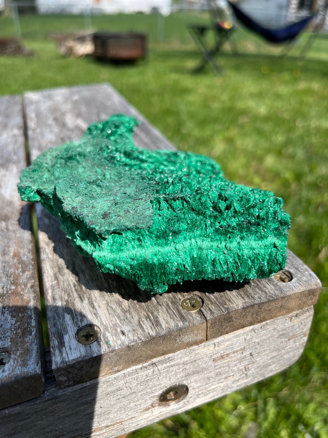 Glorious Fiborous Malachite Slab - Etsy