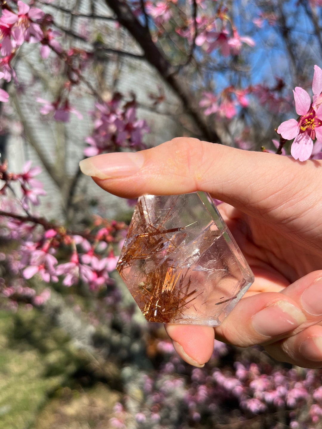 Copper Rutile and Hematite Inclusion Quartz Freeform - Etsy