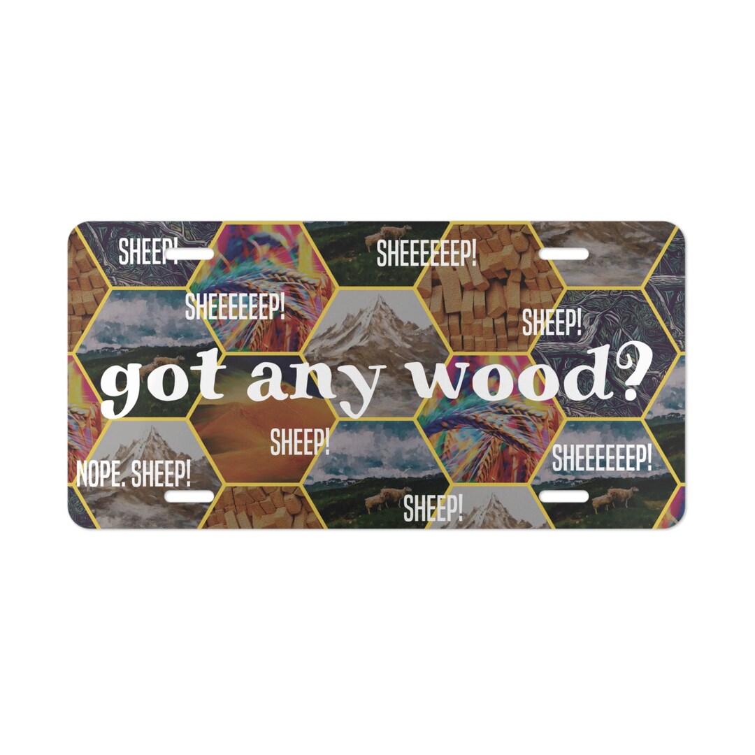 Got Any Wood Sheeeep Vanity Plate - Etsy