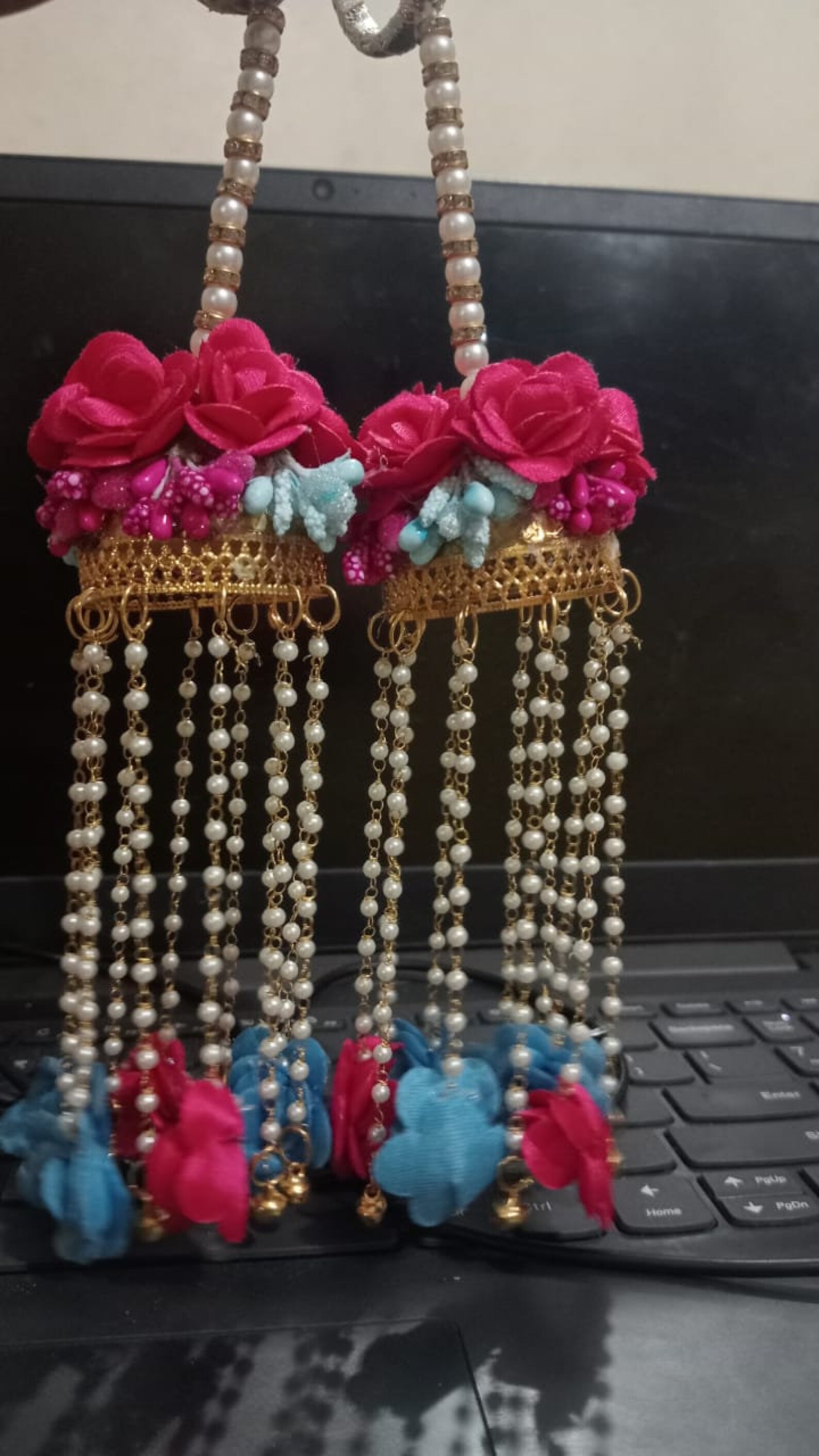 Pink Flower Kalire Wedding Mehendi Mayo Maiyan Kalire Indian Wedding ...