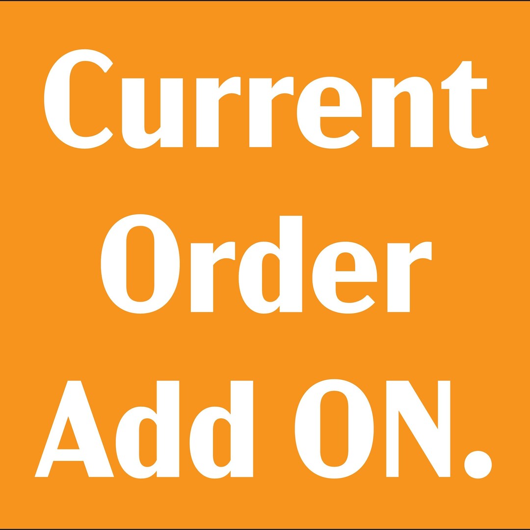 Order Add-on to Existing Orders. - Etsy