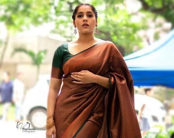 Copper Color Saree Blouse - Etsy