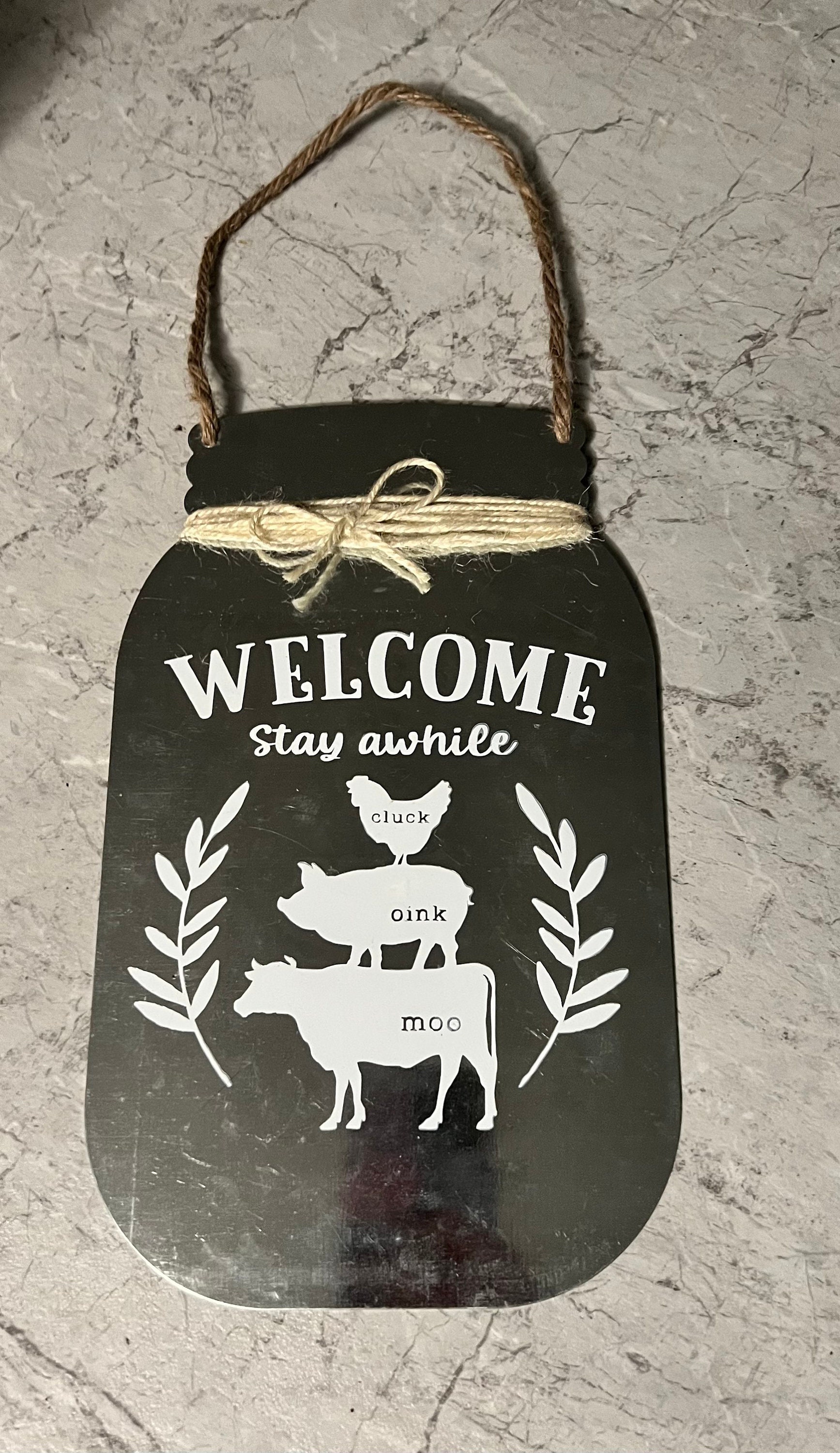 Rustic Farmhouse Welcome Sign - Etsy
