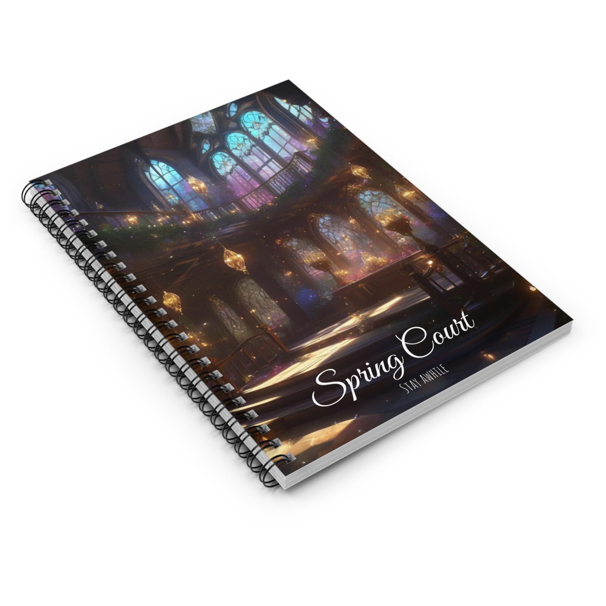 ACOTAR Spring Court Spiral Notebook - Ruled Line, Tamlin, A Court of ...