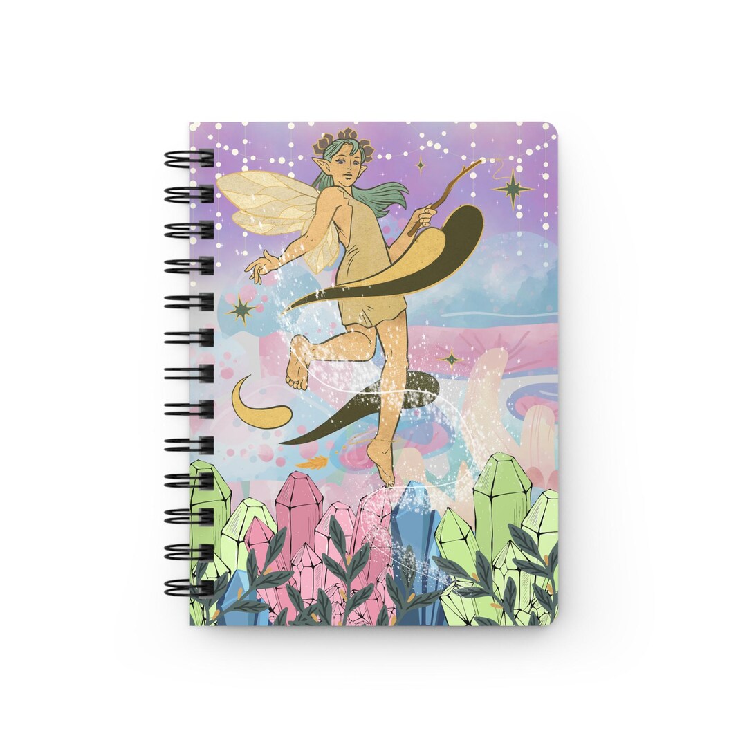 Fae Spiral Journal, Fantasy Fairies Notebook, Fairy Lover Gift, Magical ...