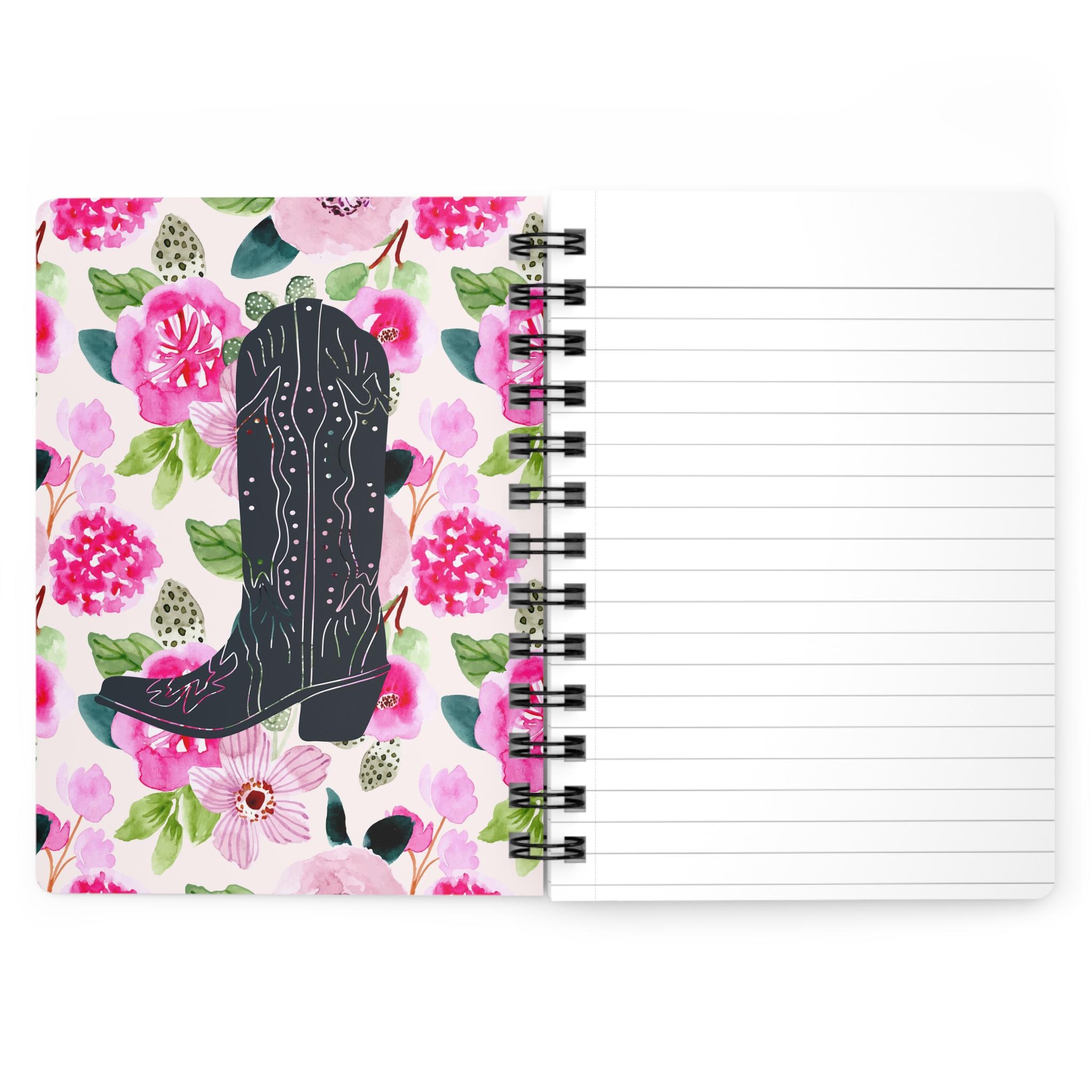 Cowgirl Western Spiral Bound Journal, Rodeo Cowgirl Notebook, Horse ...