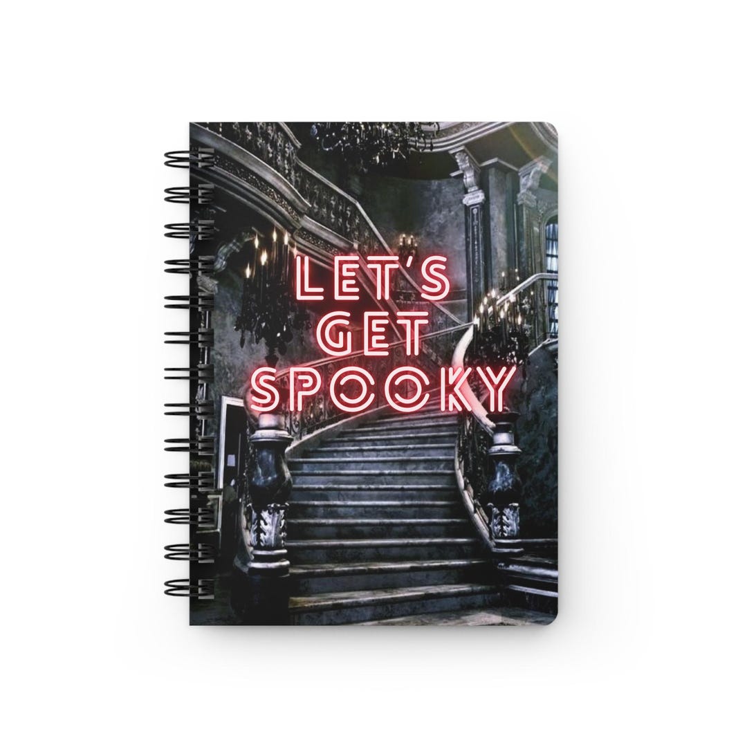 Let's Get Spooky Notebook, Horror Fans, Haunted House, Halloween ...