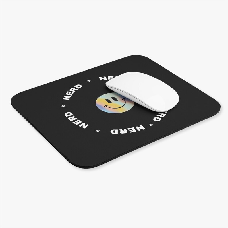 Smiley Nerd Mouse Pad (rectangle) - Etsy