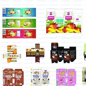 Buy 70 Printable Miniature Food Packaging for Miniature Dollhouse ...