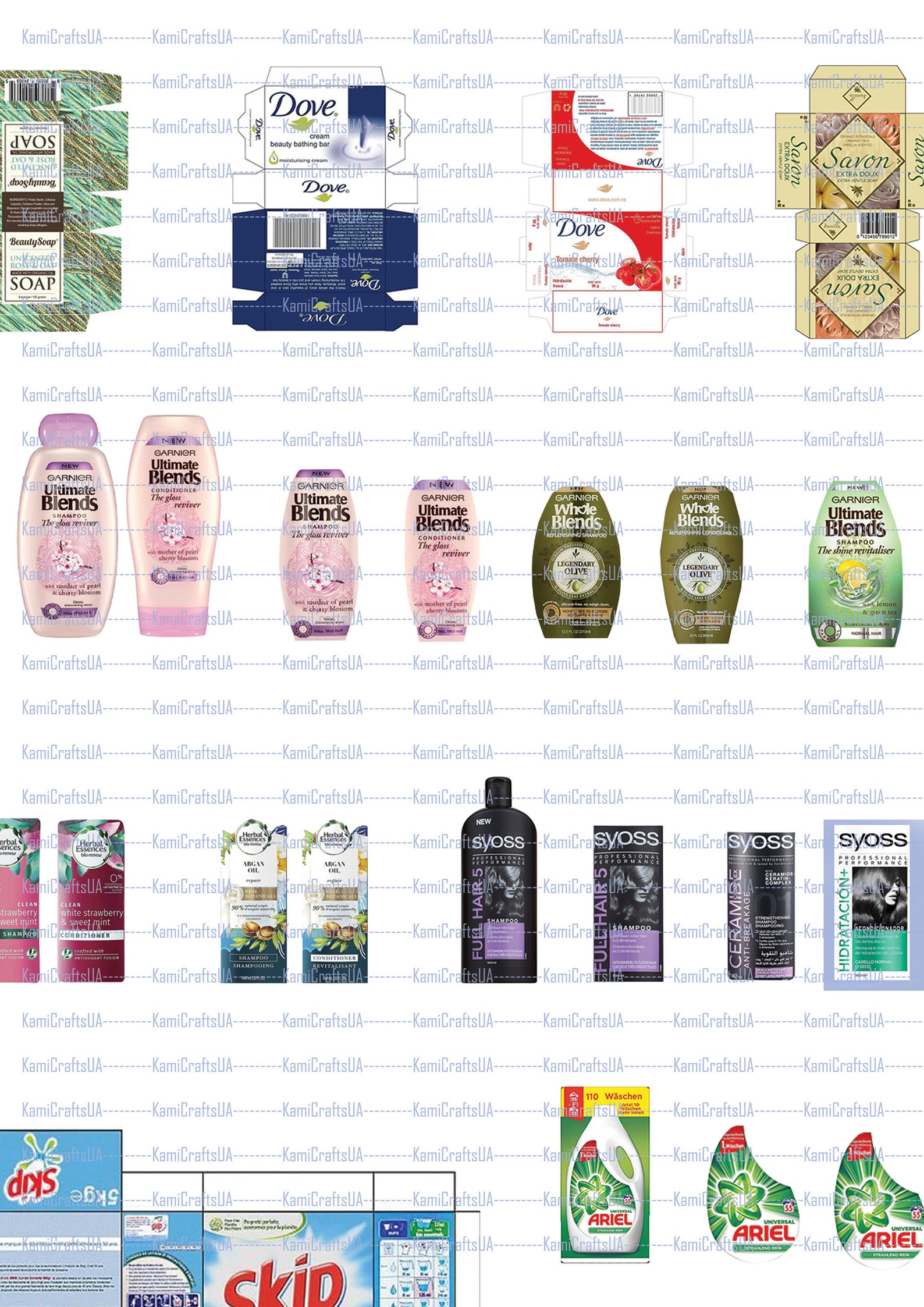 50 Printable Miniature Cleaning Supplies for Miniature Dollhouse 1:12 ...