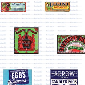 Printable Miniature Vintage Food Packaging 1900-1930 for Miniature ...