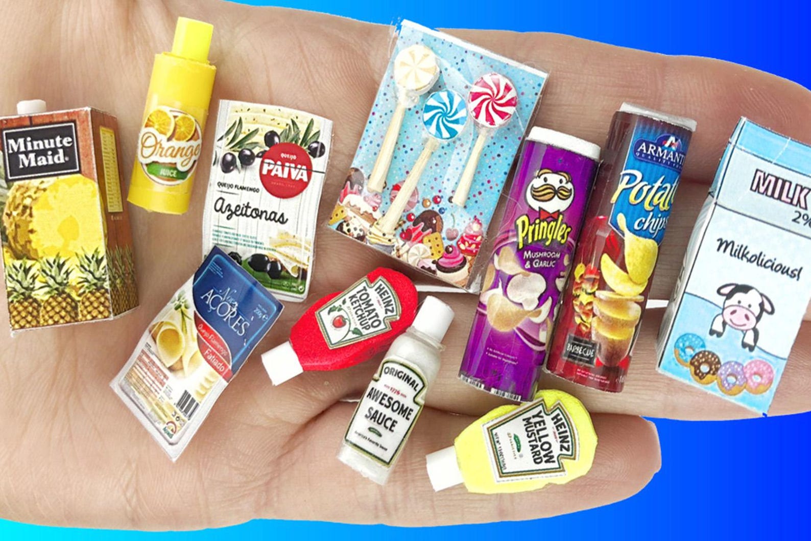 Printable Miniature Food Packaging for Miniature Dollhouse 1/12 Scale ...