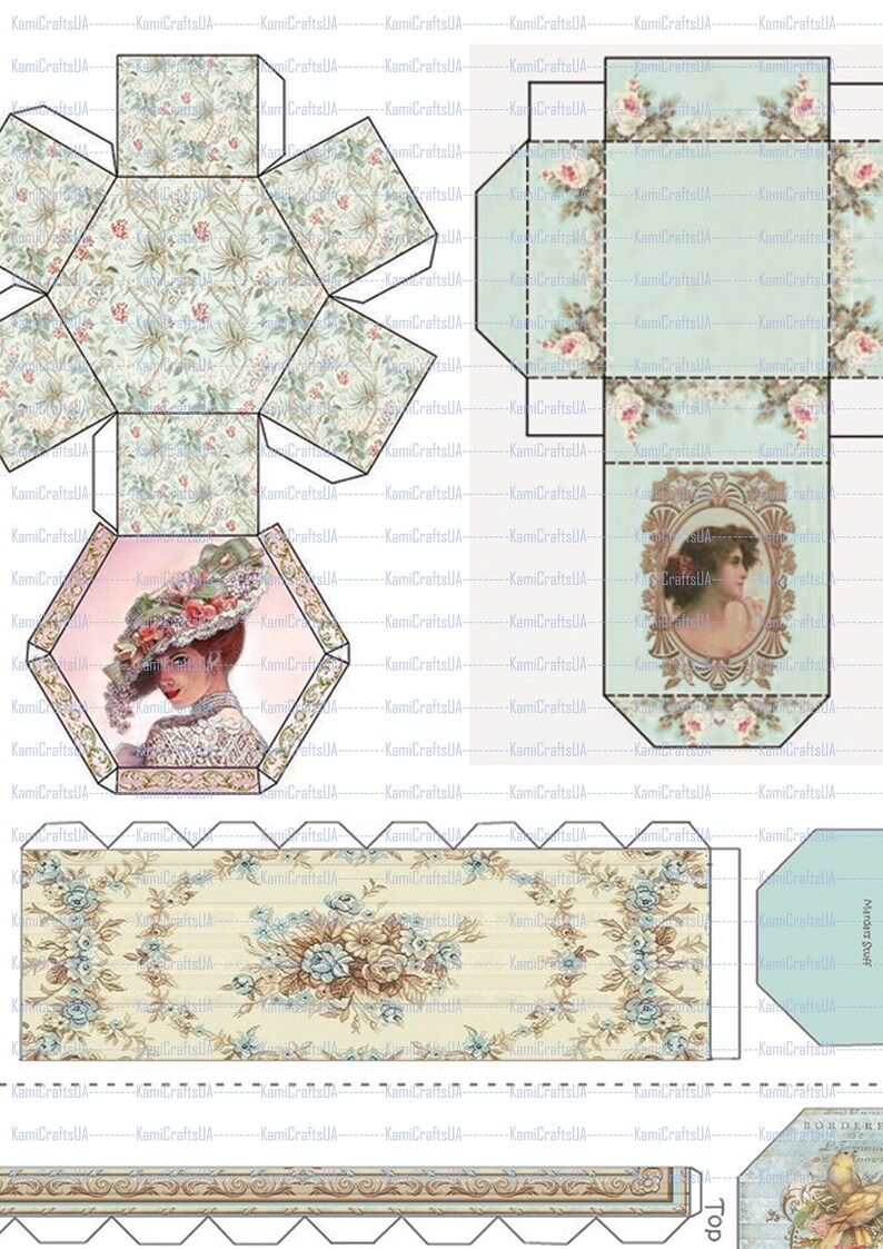 Printable Miniature Provence Vintage Packaging for Miniature Dollhouse ...