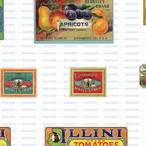 Printable Miniature Food Packaging 1900-1930 for Miniature Dollhouse 1: ...