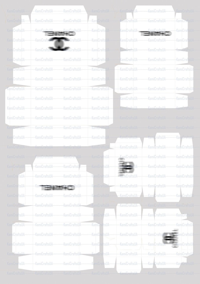 Printable Miniature Brand Boxes for Miniature Dollhouse 1:6 - Etsy