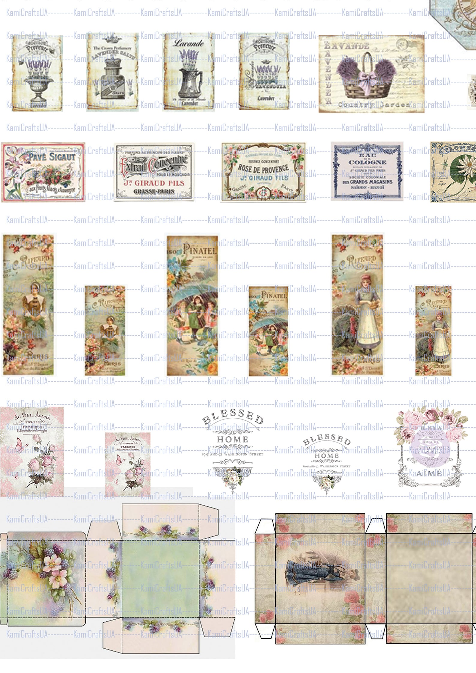 Printable Miniature Packaging for Miniature Dollhouse 1:6 - Etsy