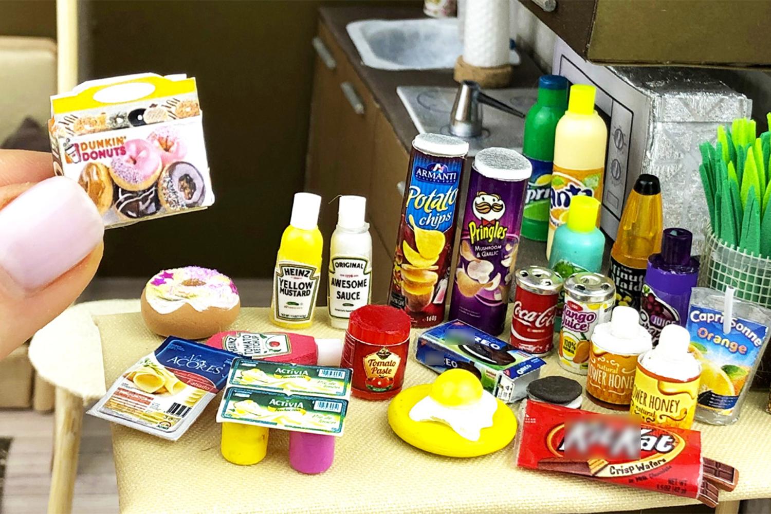 Printable Miniature Food Packaging for Miniature Dollhouse 1/12 Scale ...