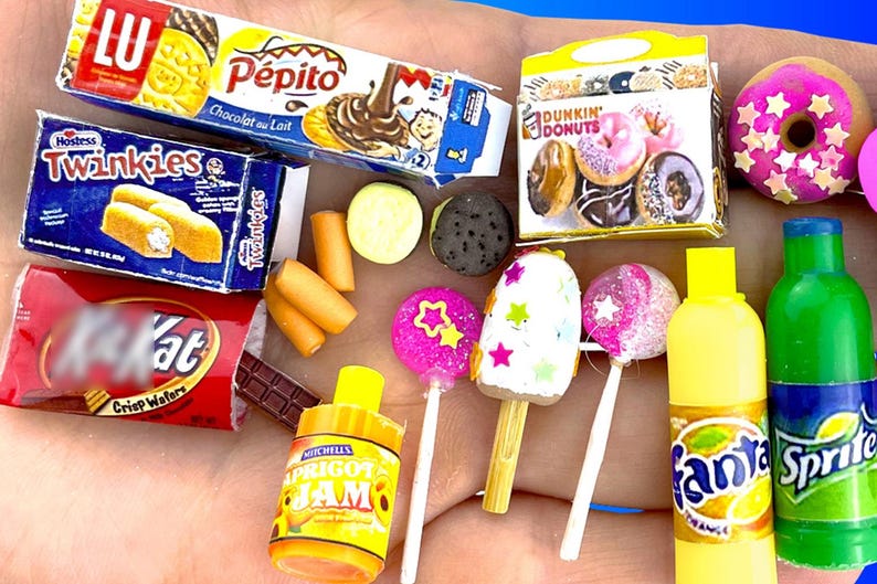 Printable Miniature Food Packaging for Miniature Dollhouse 1/12 Scale ...