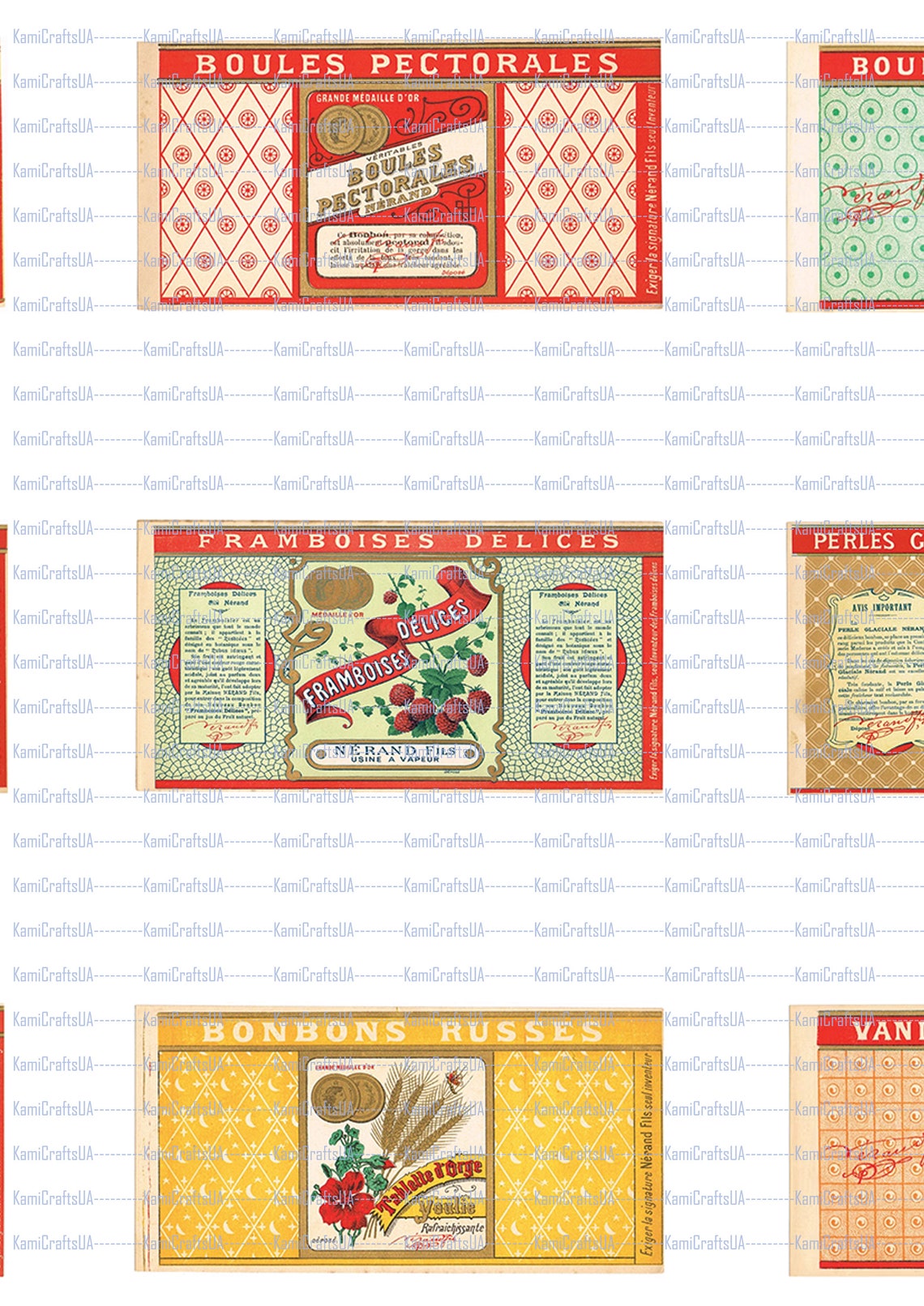Printable Miniature Food Packaging 1900-1930 for Miniature Dollhouse 1: ...
