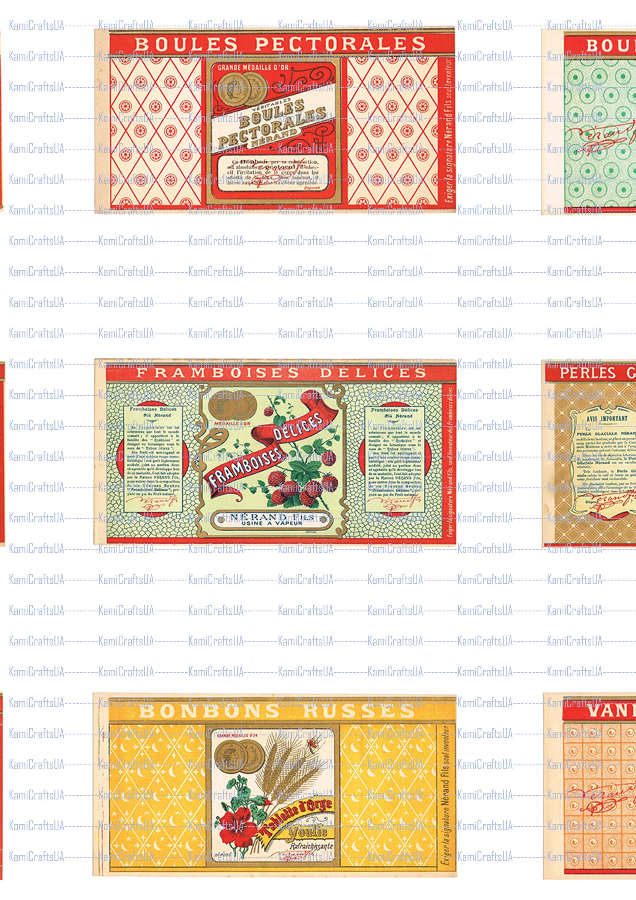 Printable Miniature Food Packaging 1900-1930 for Miniature Dollhouse 1: ...