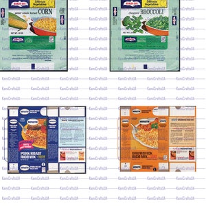 50 Printable Miniature Vintage Food Packaging 1950-1970 Years for ...