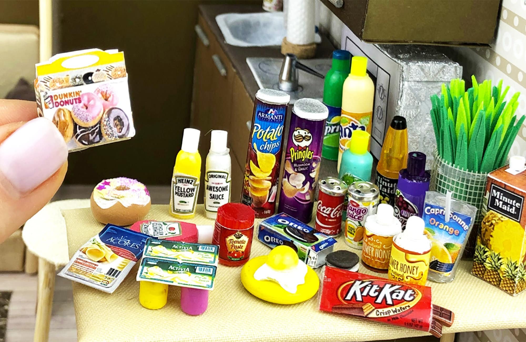 Printable Miniature Food Packaging for Miniature Dollhouse 1:6 Scale ...