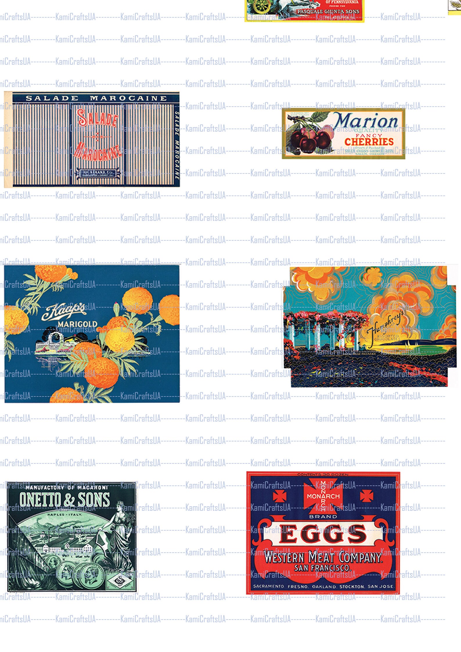 Printable Miniature Vintage Food Packaging 1900-1930 for Miniature ...