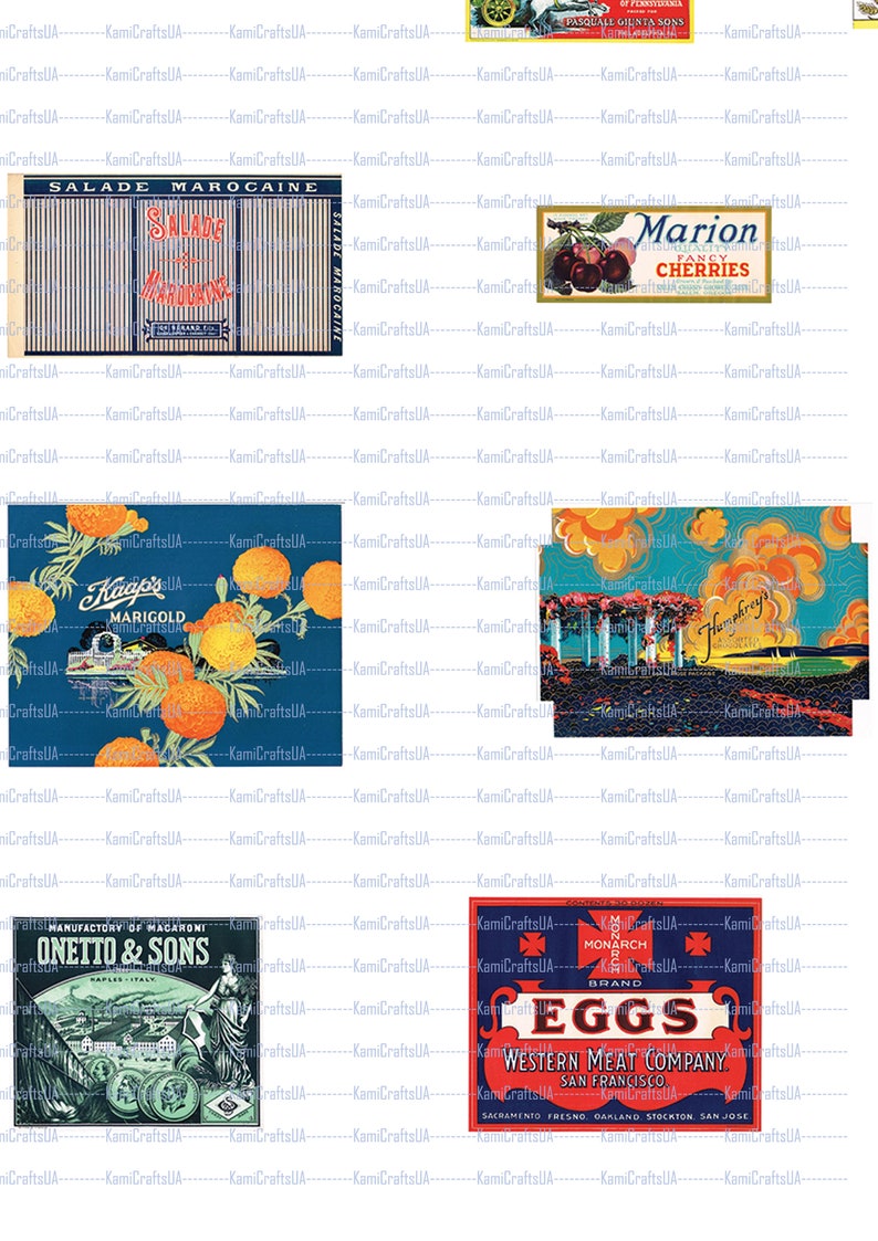 Printable Miniature Vintage Food Packaging 1900-1930 for Miniature ...