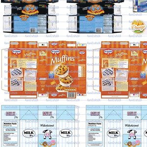 Printable Miniature Food Packaging for Miniature Dollhouse 1/12 Scale ...