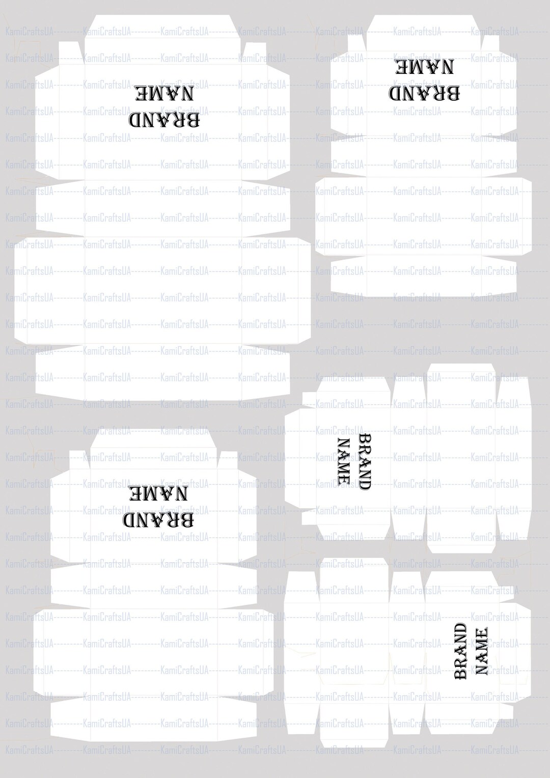 Printable Miniature Brand Boxes for Miniature Dollhouse 1:6 - Etsy