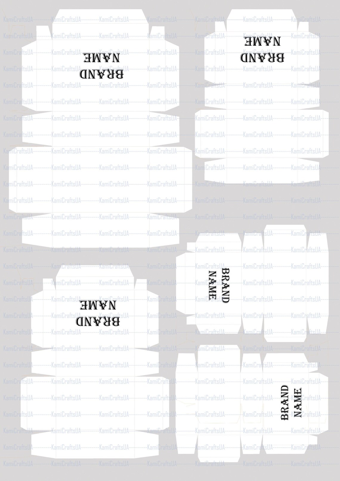 Printable Miniature Brand Boxes for Miniature Dollhouse 1:6 - Etsy