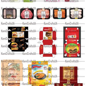 Printable Miniature Food Packaging for Miniature Dollhouse 1:12 Scale ...